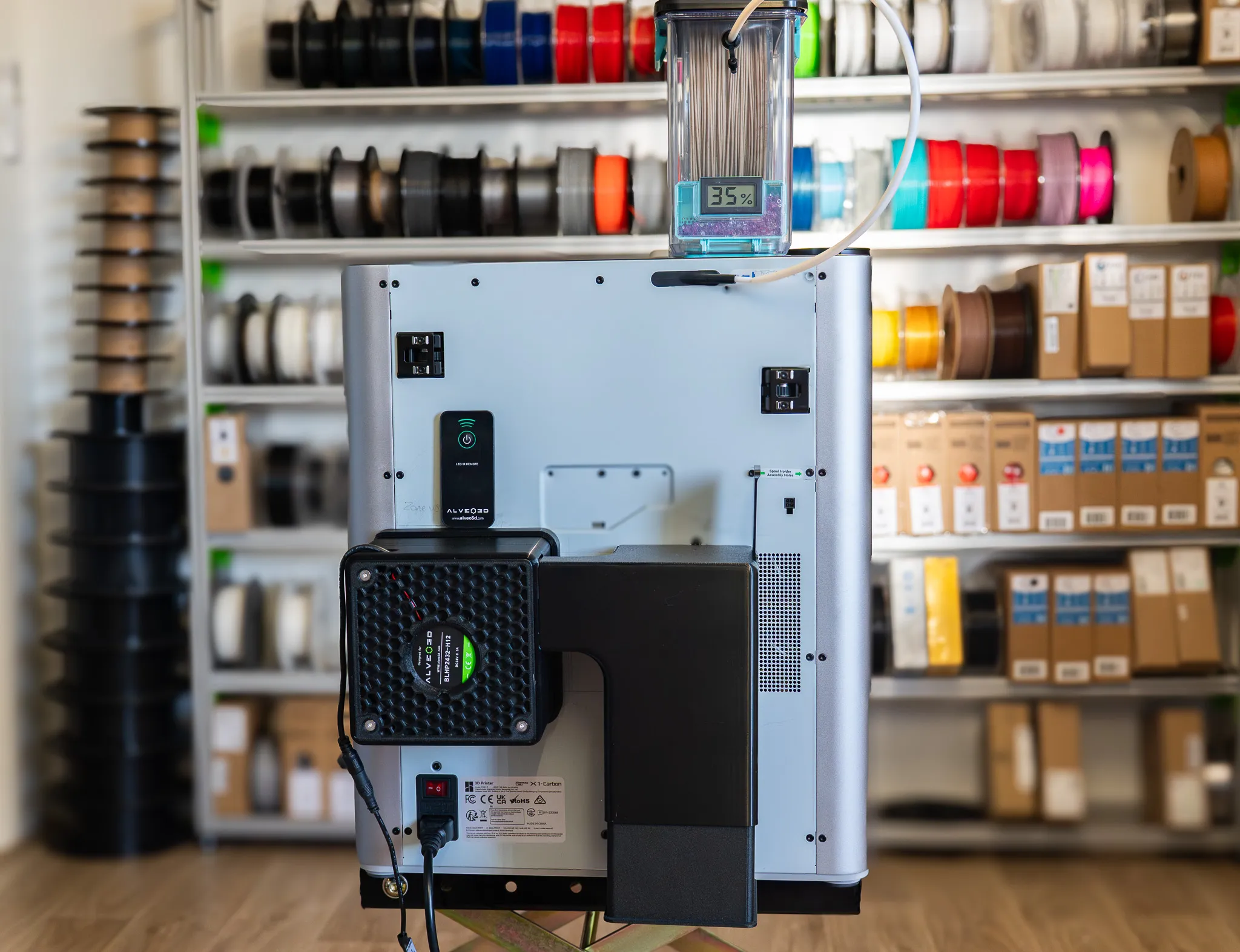 HEPA Carbon Air Filter for Bambu Lab P1S, X1/X1C - Free 3D Print Model ...