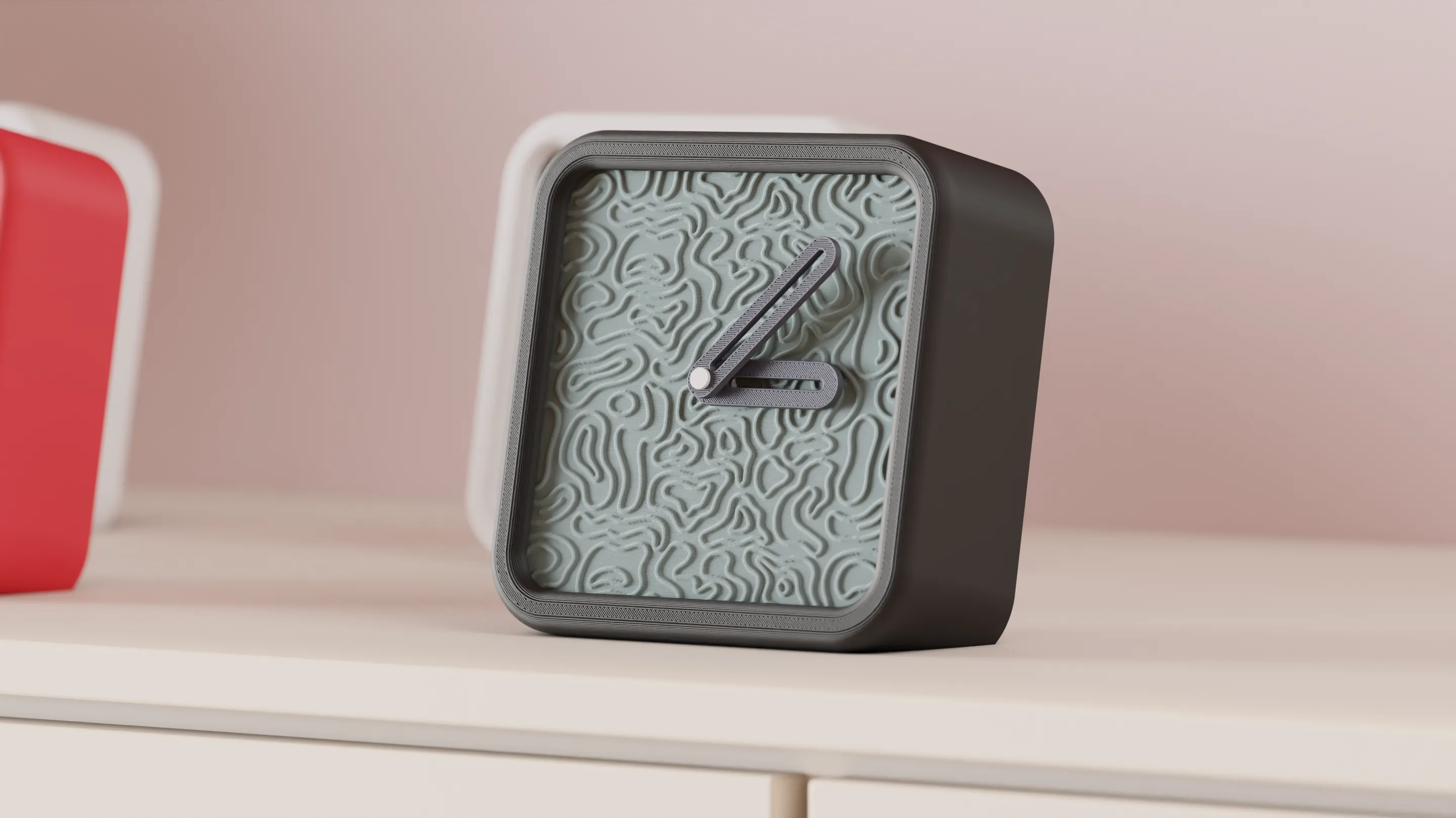 Small Desktop Clock. Zebra Pattern. Easy Print by Abstractia Design ...