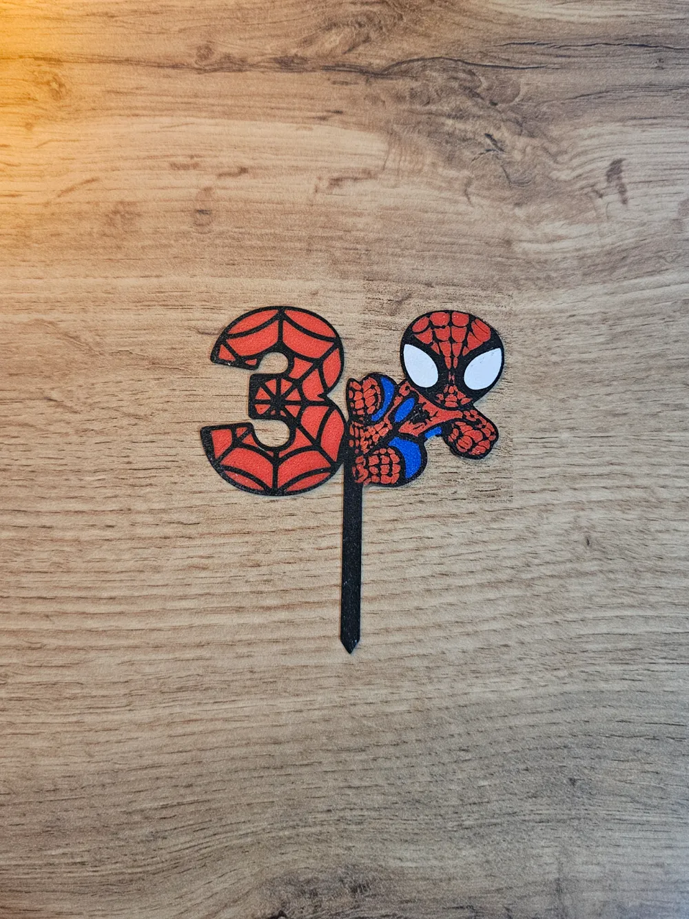 Spiderman 3 birthday cake topper - Free 3D Print Model - MakerWorld