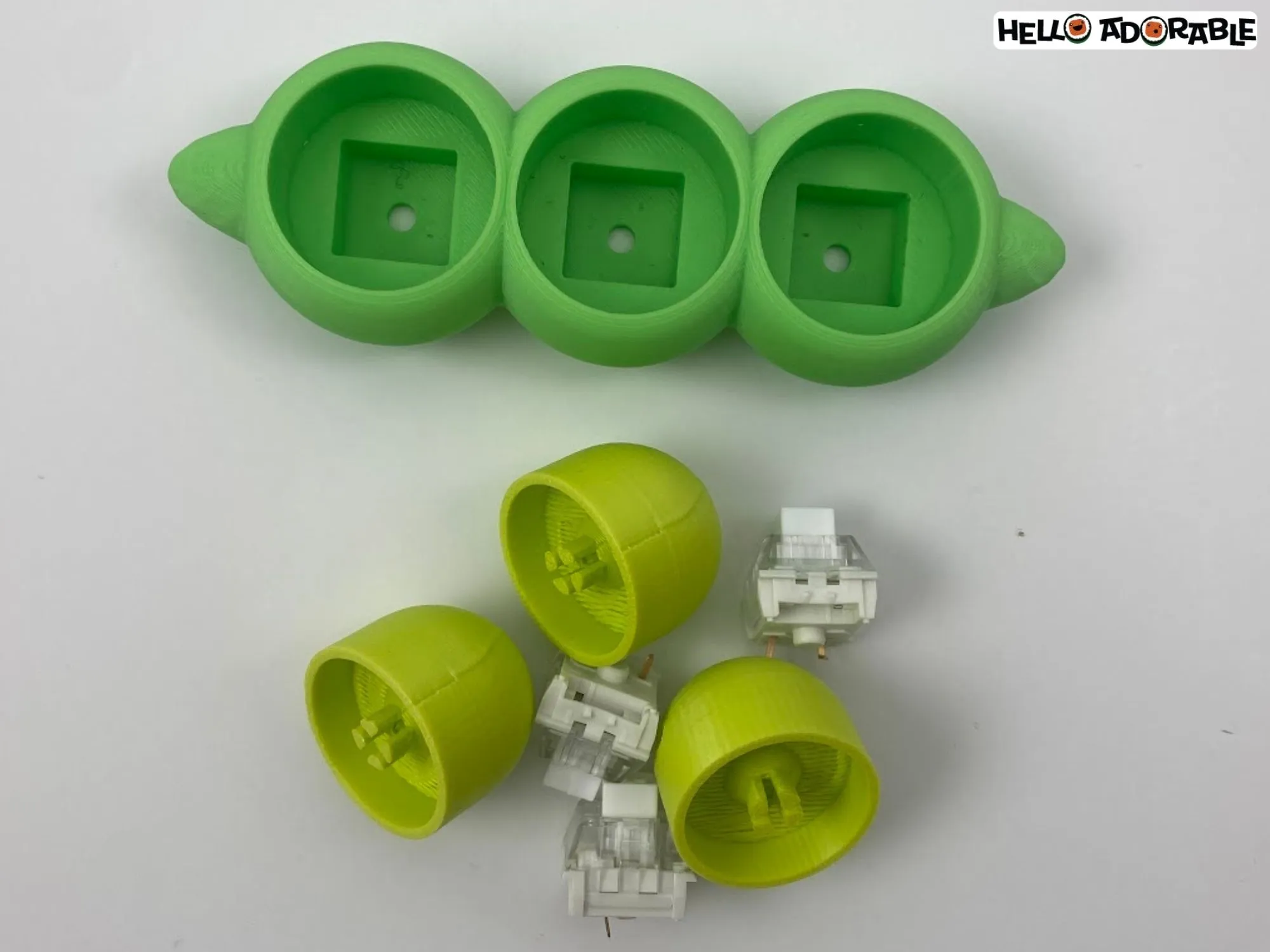 Edamame Peapod Clicker Fidget Toy by helloadorable MakerWorld: Download Free 3D Models