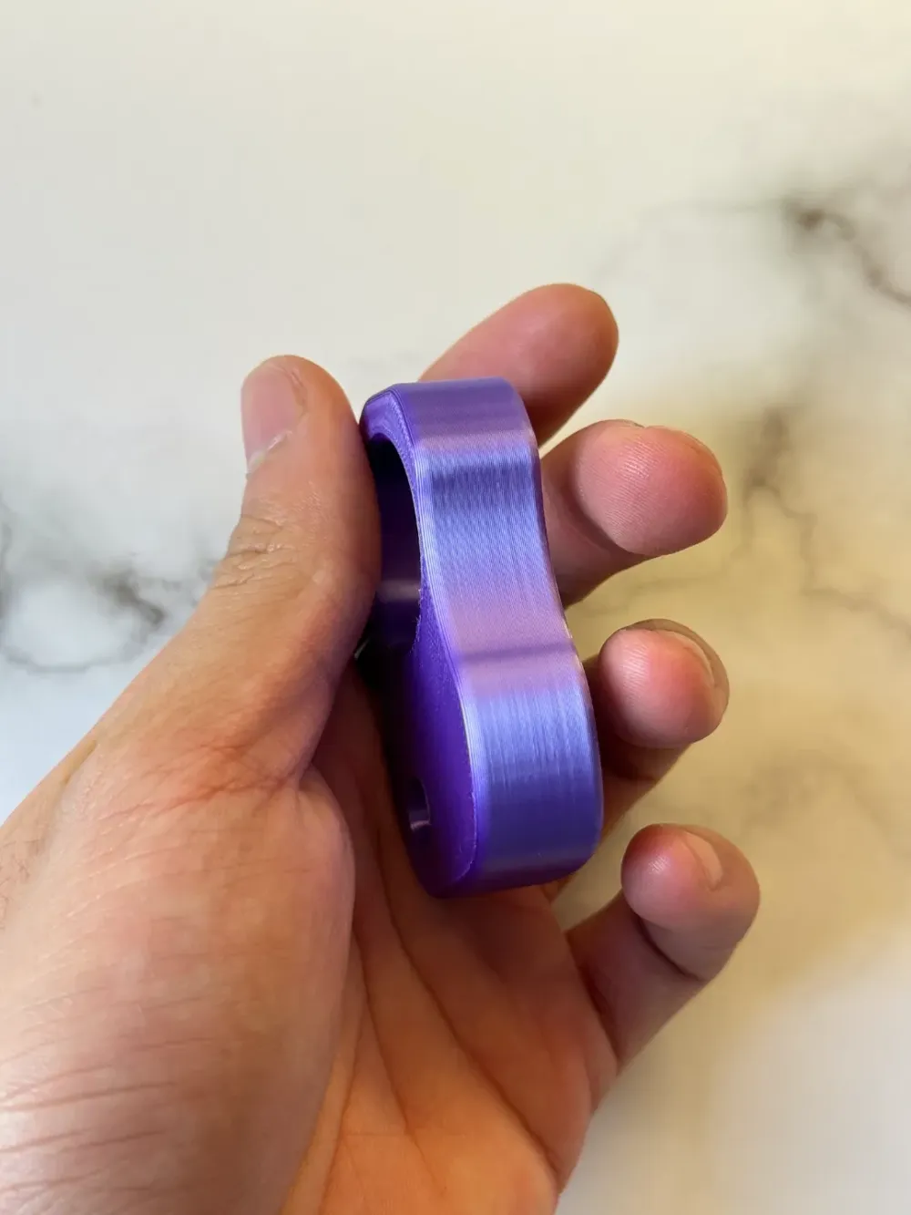 Single Finger Brass Knuckles with Lanyard Hole EDC Self-Defense Weapon ...