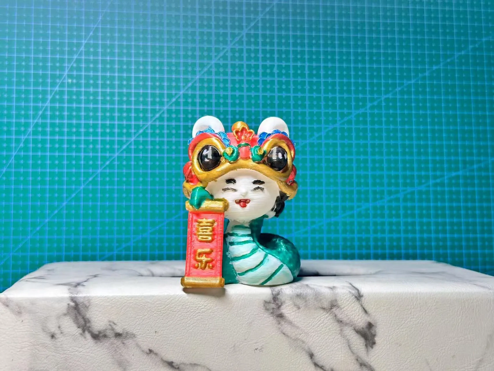 Peaceful and joyful Snake of Joy, Happy New Year of the Snake by 蚂蚁魔卡 ...