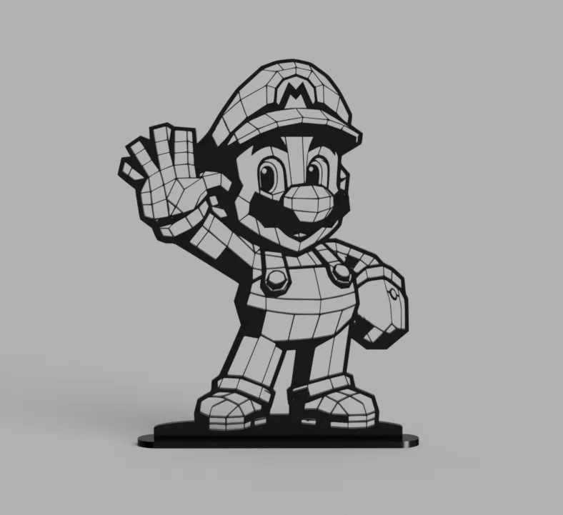 Geometric Monkey D. luffy from One Piece low poly by HJ_3D_MakerWorld ...