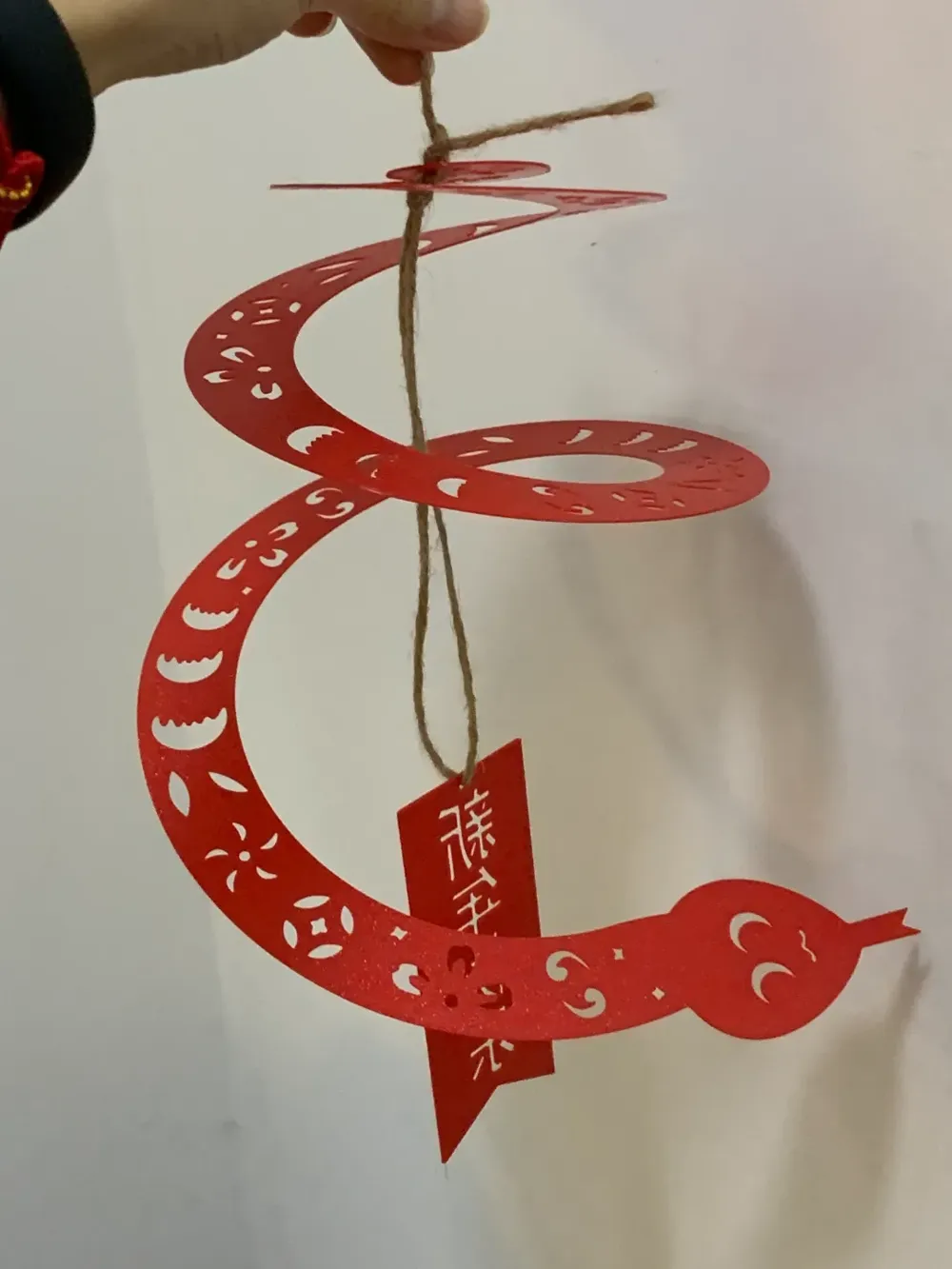 Year of the Snake Ornament Rotating Snake Pendant new year snake by ...