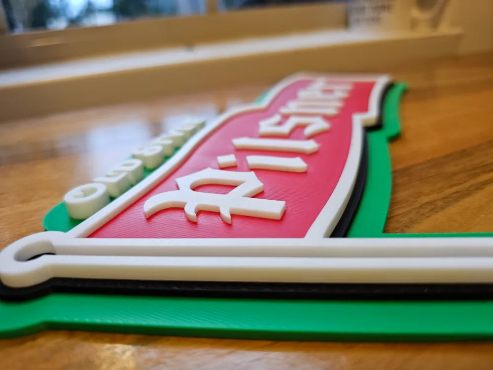 Old Style Pilsner Beer 3D Sign - Free 3D Print Model - MakerWorld