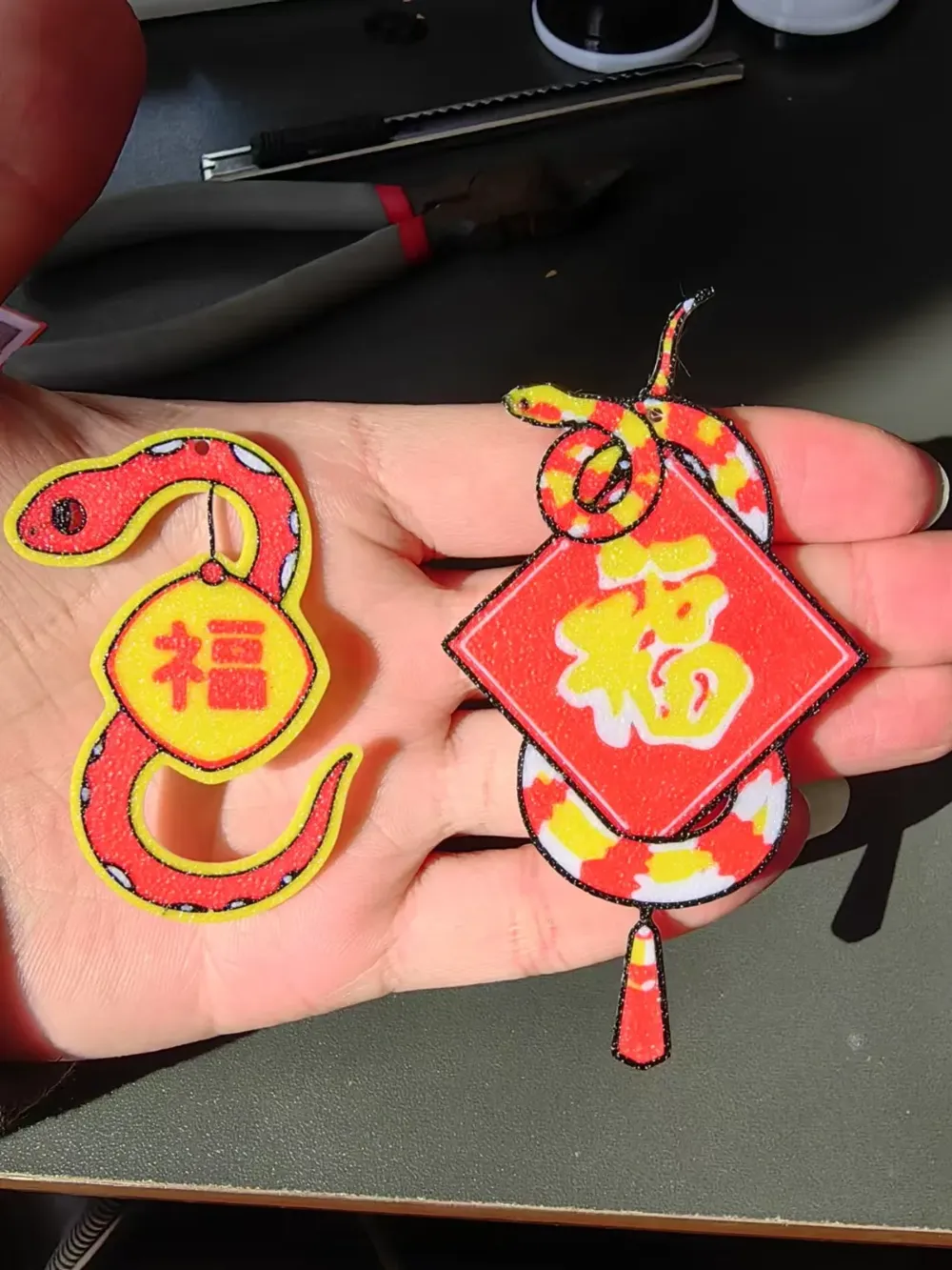 Auspicious Snake Sticky Notes (Bookmarks) by diy的大大 - MakerWorld
