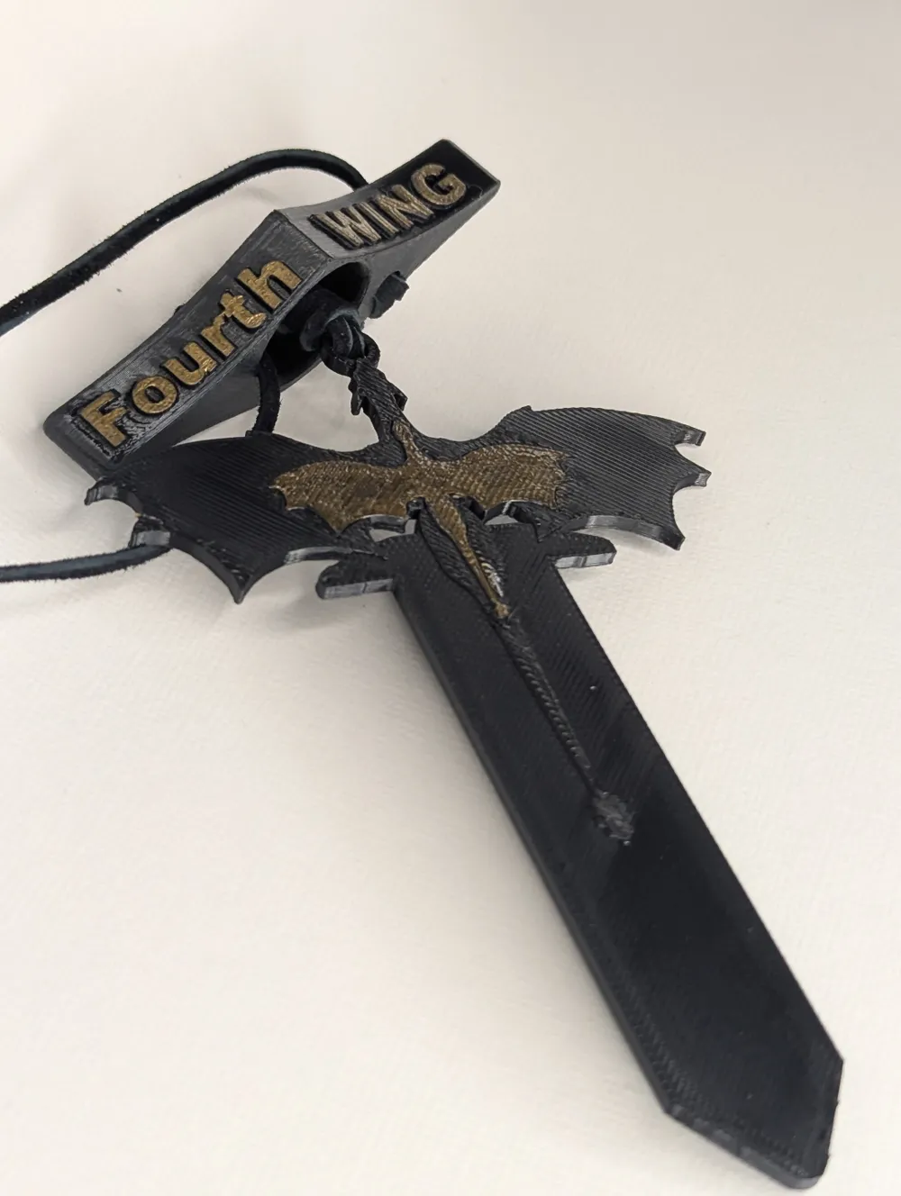 Fourth Wing Bookmark with page holder "key chain" Remixed by DrowsyGuy ...