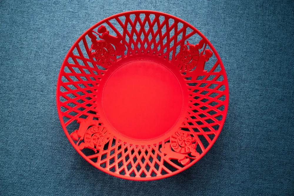 Year of the Snake Fortune Character Fruit Plate by 大东 MakerWorld ...