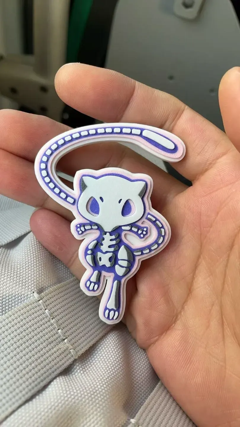 Pokemon Mew refrigerator magnet, skull fridge magnet, Halloween ...