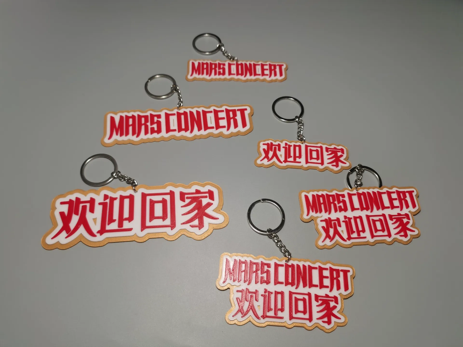 花花华晨宇火星演唱会MarsConcert欢迎回家标志 来自 鱼和熊张不可煎得 MakerWorld：免费下载 3D 模型