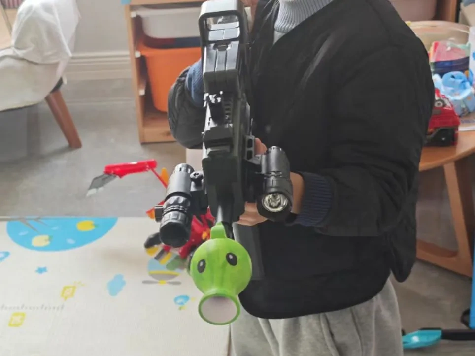 Pea Shooter Gun Head by chongspider - MakerWorld