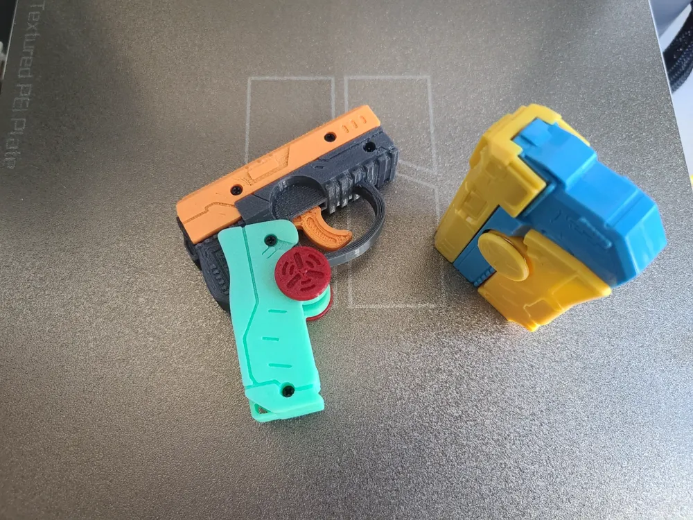 A fidget toy with a trigger that interacts with the bolt, but has no ...