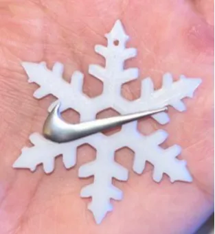 Nike Snowflake Keychain by Nicholas_Carlucci - MakerWorld