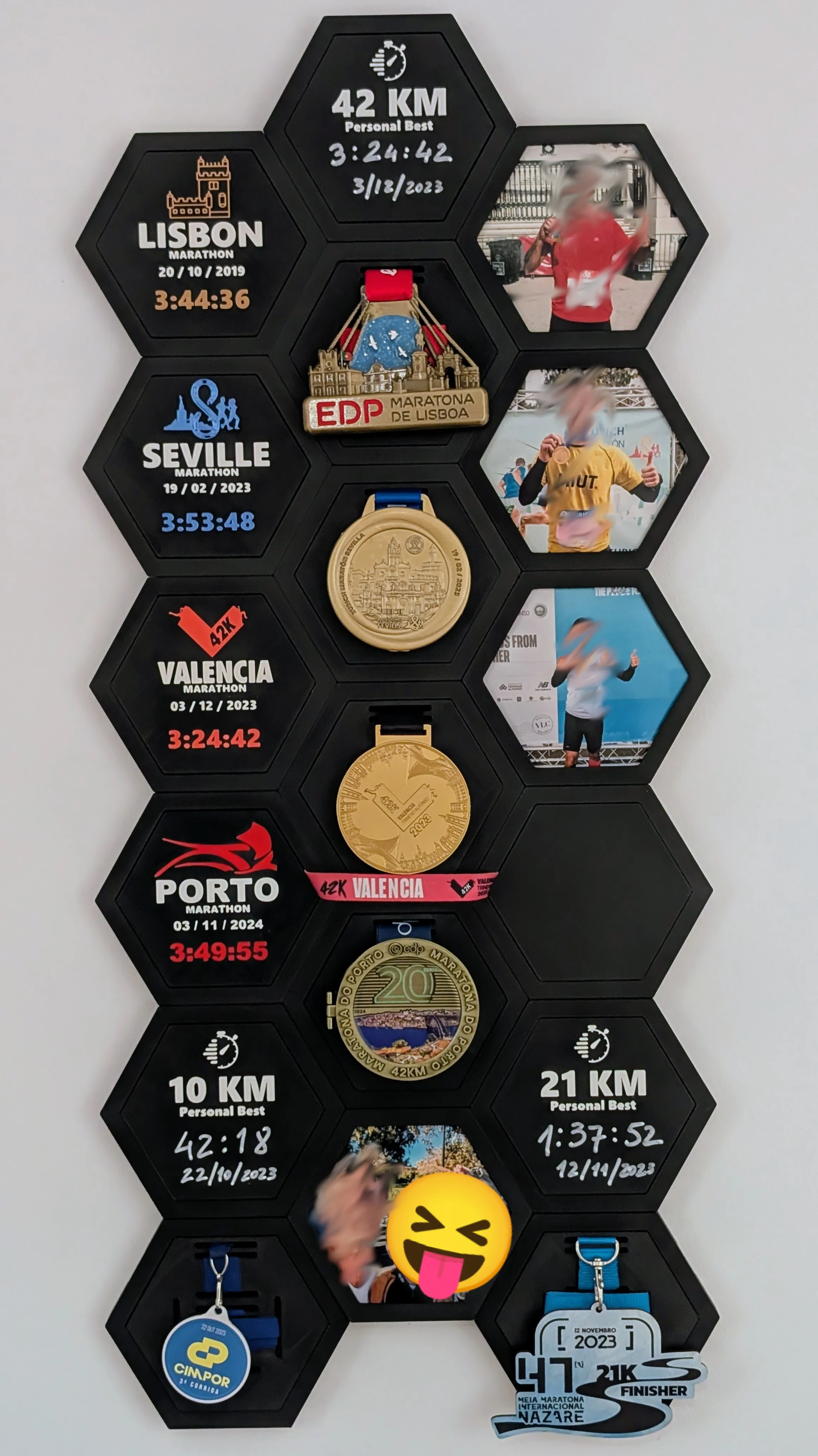 Hexa Display - Medals, Photos, Logos, Text, etc - Free 3D Print Model ...