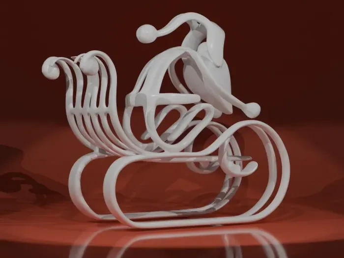 Santa Claus Sleigh Model Toy by 玩具 - MakerWorld