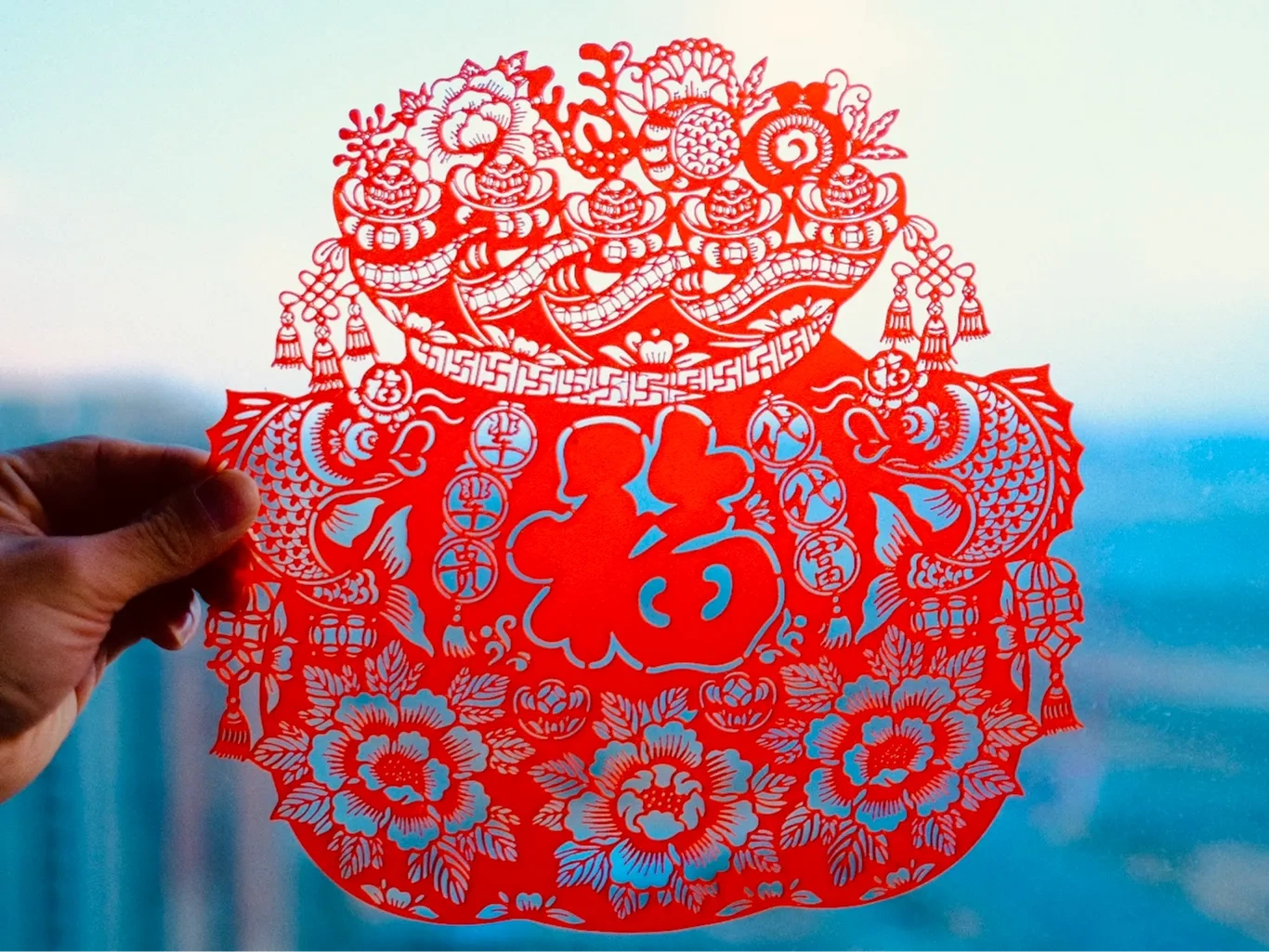 2025 New Year Window Lattice Paper-Fu Character by 美度三维 - MakerWorld