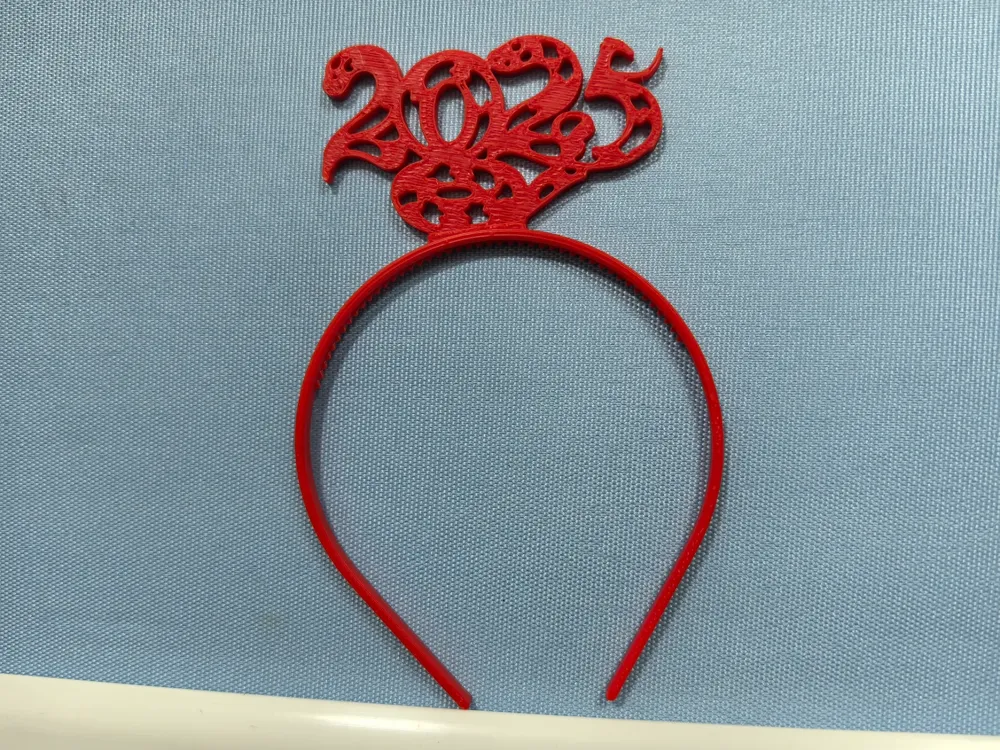 Yi Si Snake Year Hairband - New Year Edition by 憨憨熊猫国际 - MakerWorld