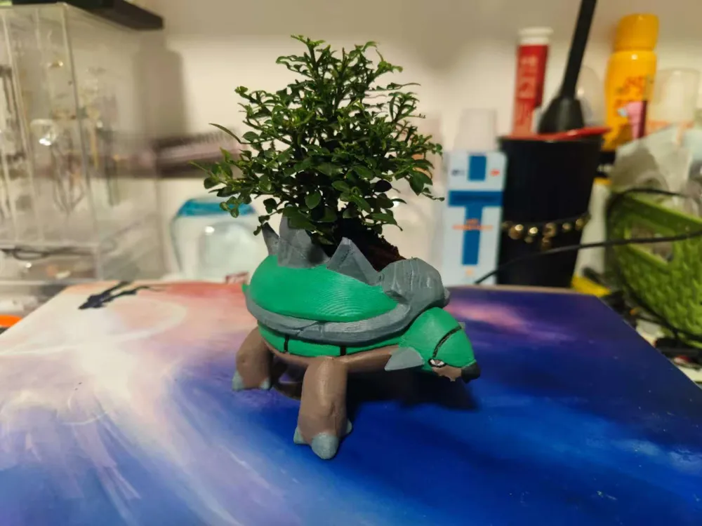 Torterra Planter Pot - Free 3D Print Model - MakerWorld