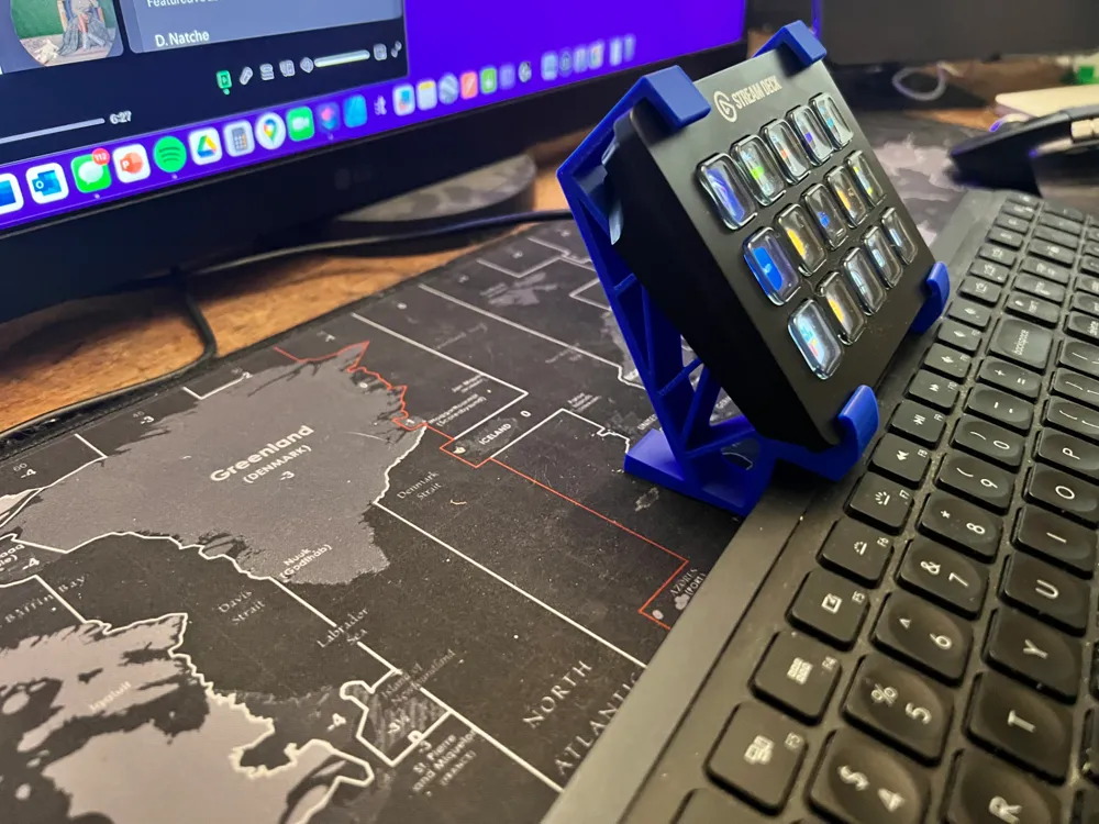 Logitech MX Keys Stream Deck mk2 Keyboard Mount Remixed by user ...