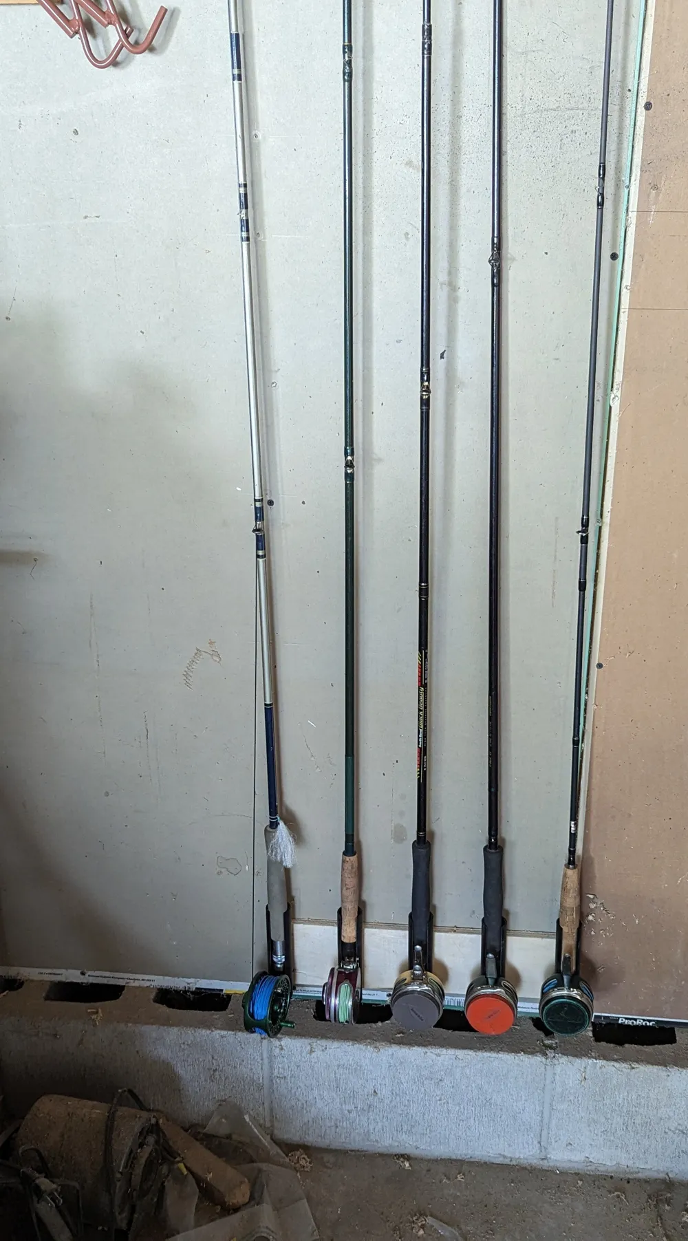 Wall mountable fly rod holder. by HandsomeGreg - MakerWorld