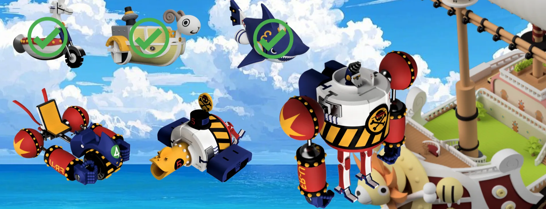 【No AMS Required】Mini Merry II - One Piece - Thousand Sunny/SUNNY ...