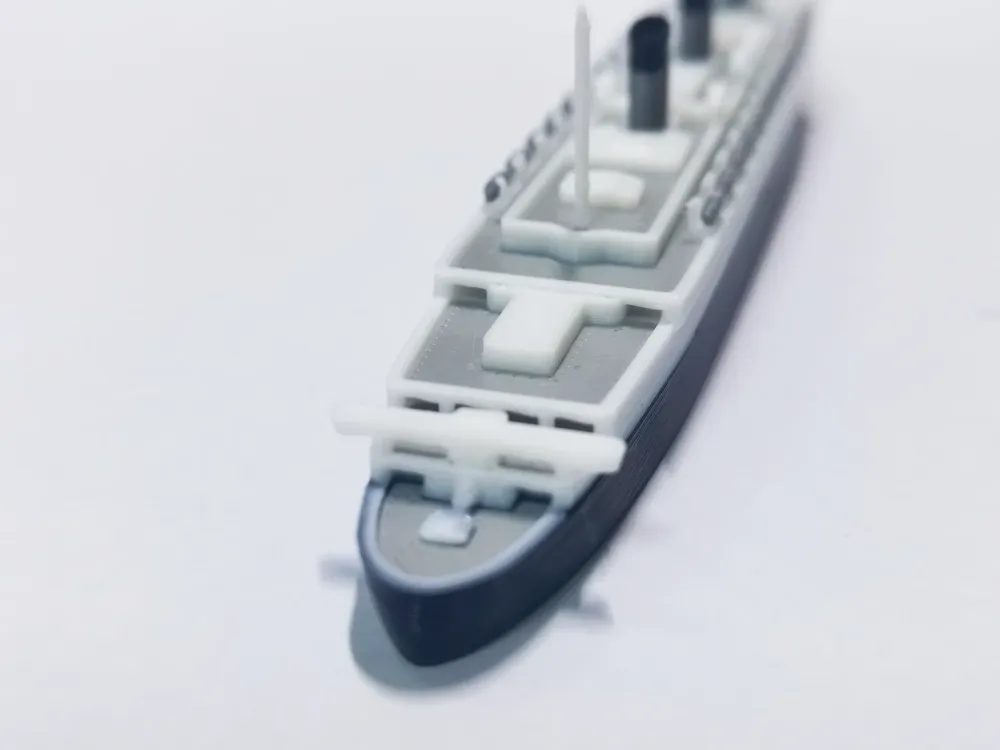 1:2000 RMS Queen Mary Ocean Liner Model, Ultra-High Precision Waterline Version by RollingSheep ...