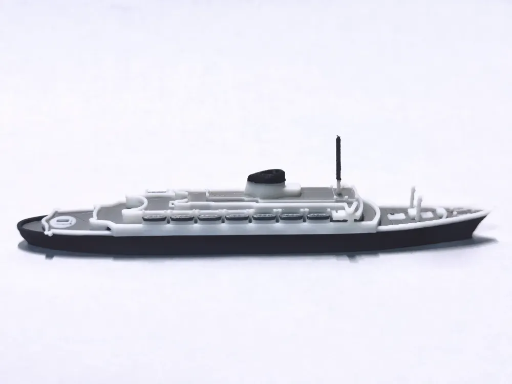 1:2000 scale SS Andrea Doria ocean liner model, high-precision ...