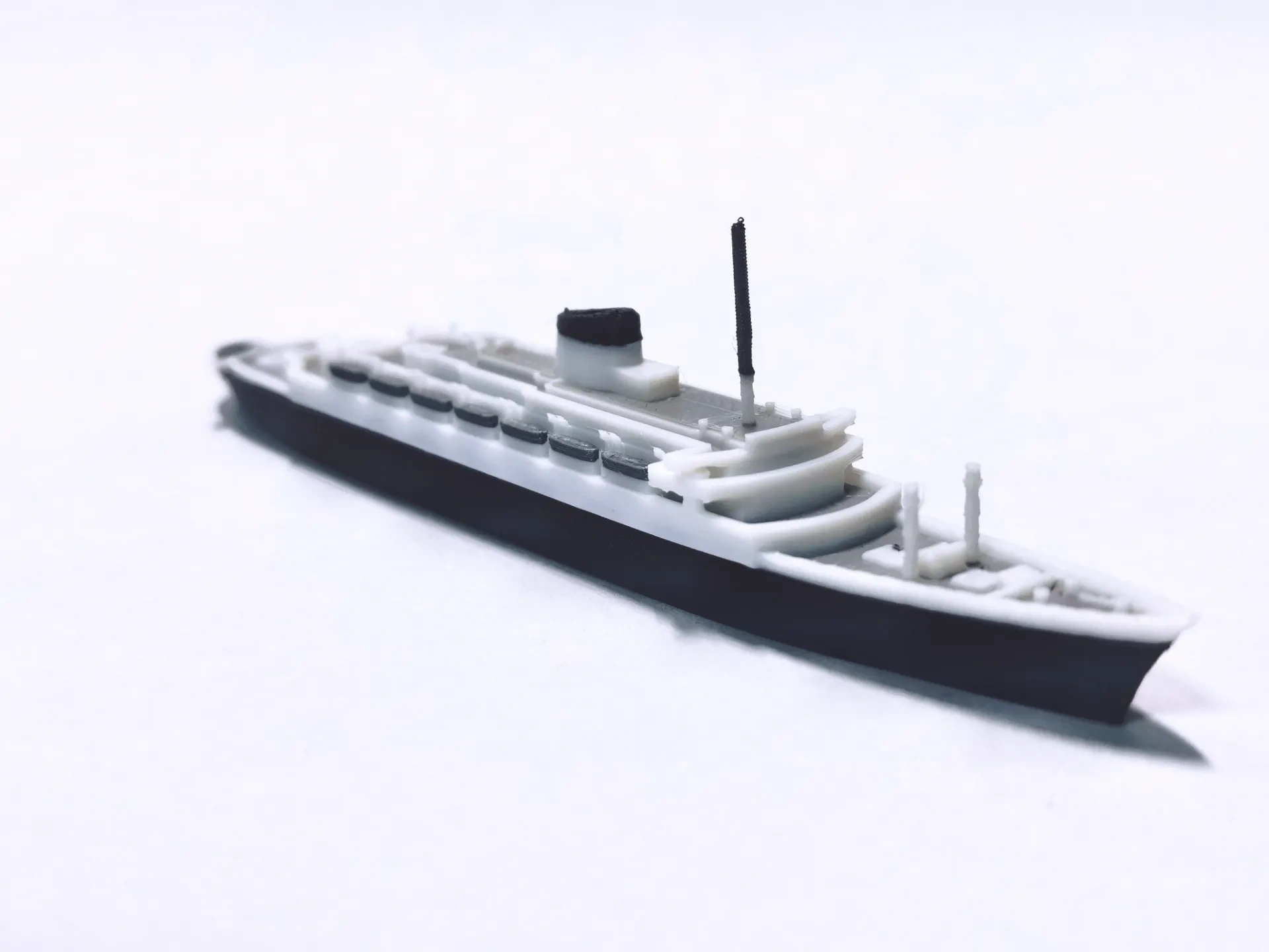 1:2000 scale SS Andrea Doria ocean liner model, high-precision waterline version by RollingSheep ...