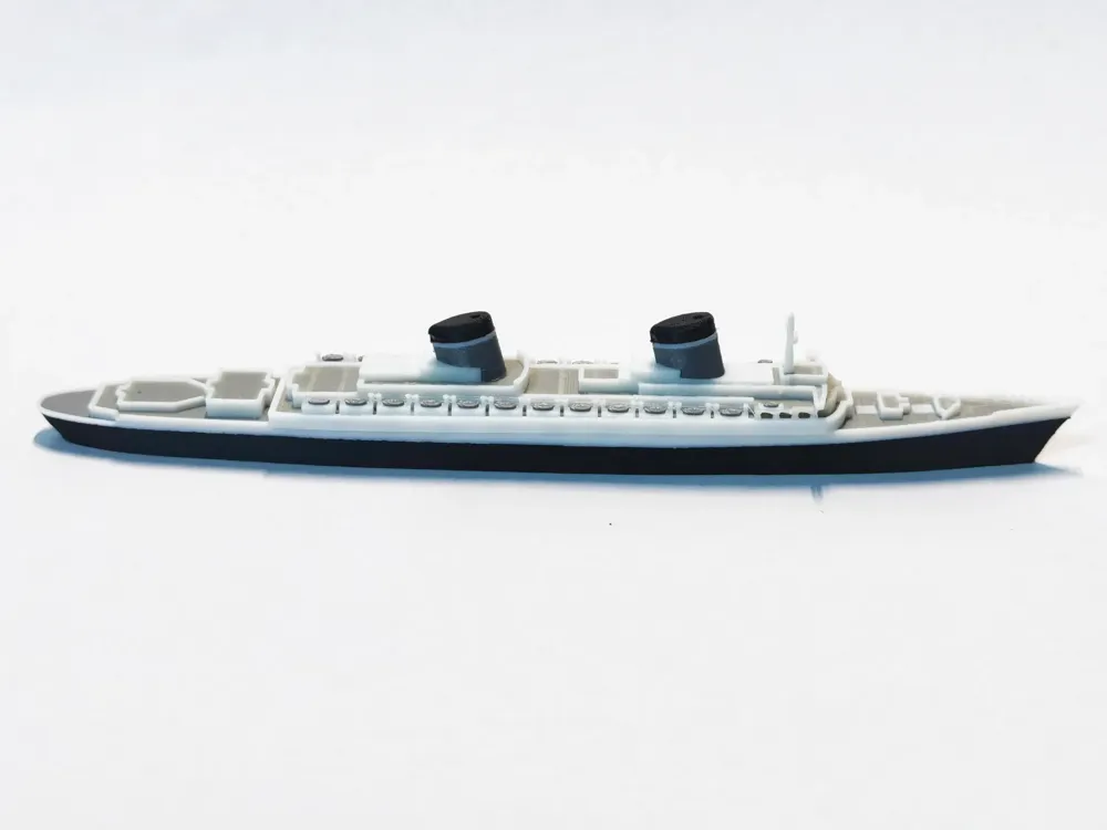 1:2000 scale model of the SS United States luxury liner, a high ...