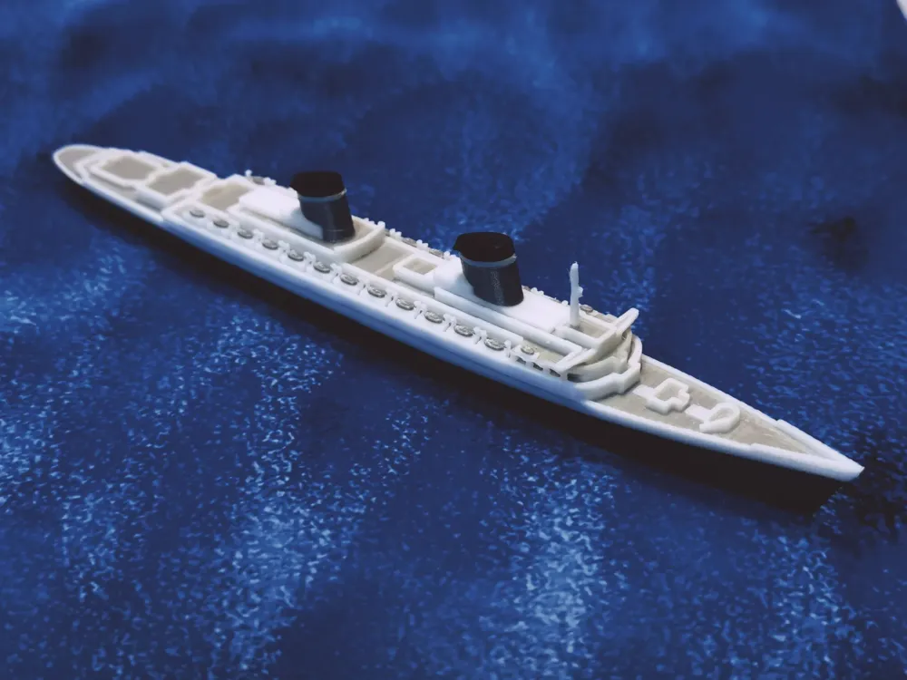 1:2000 scale model of the SS United States luxury liner, a high ...