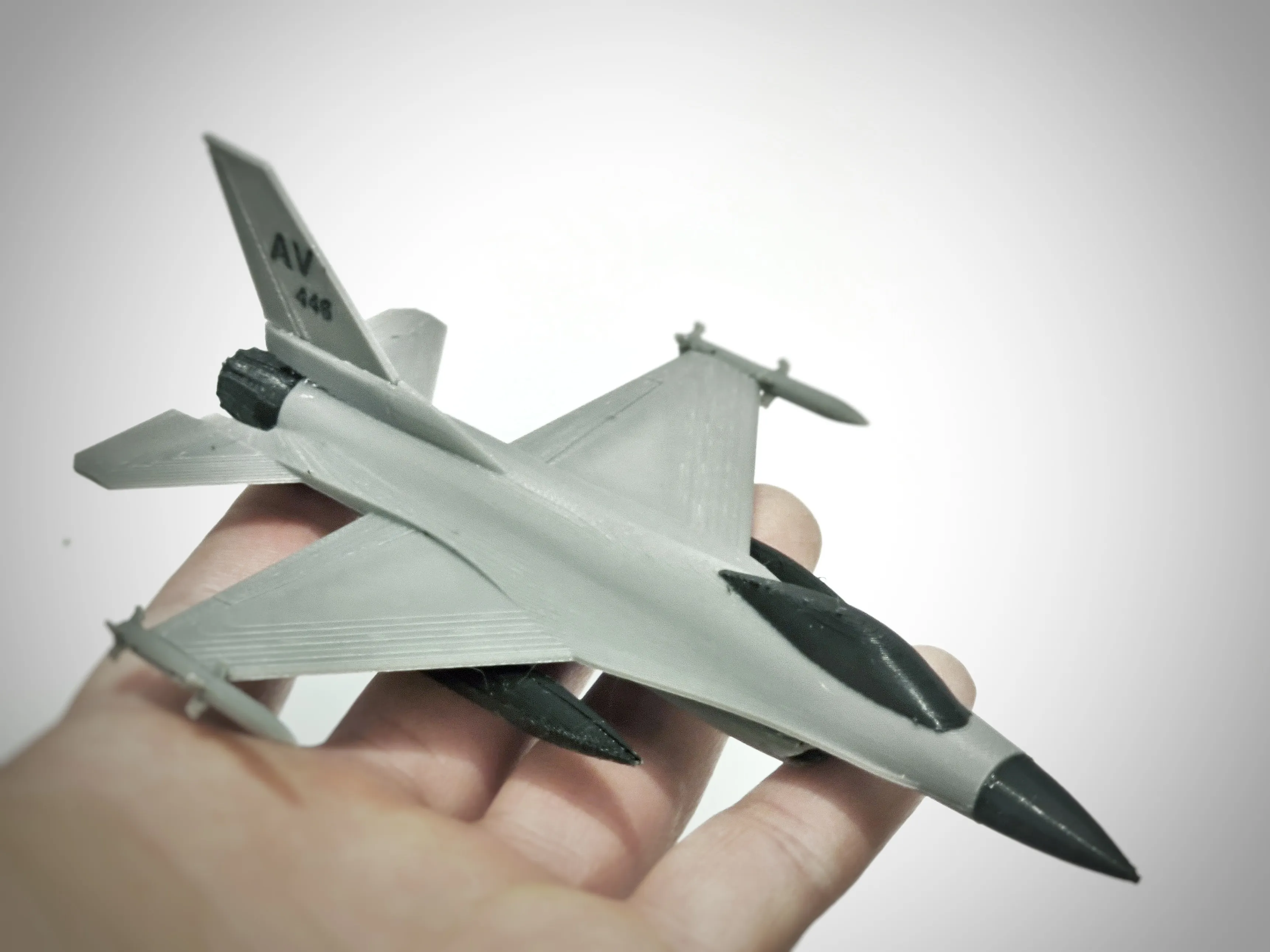 F-16 Fighting Falcon Kit Card - No Tool or Glue! - Free 3D Print Model ...