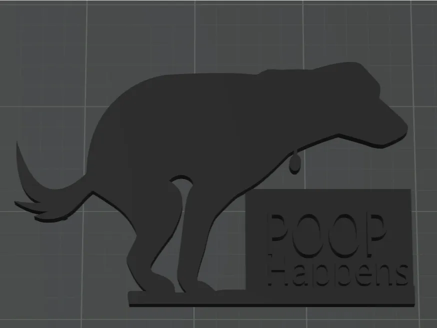 Pooping Dog Door Corner - Free 3D Print Model - MakerWorld