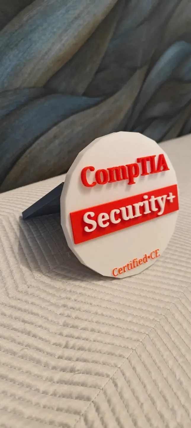 CompTIA Security+ Certification Badge by paoloronco - MakerWorld