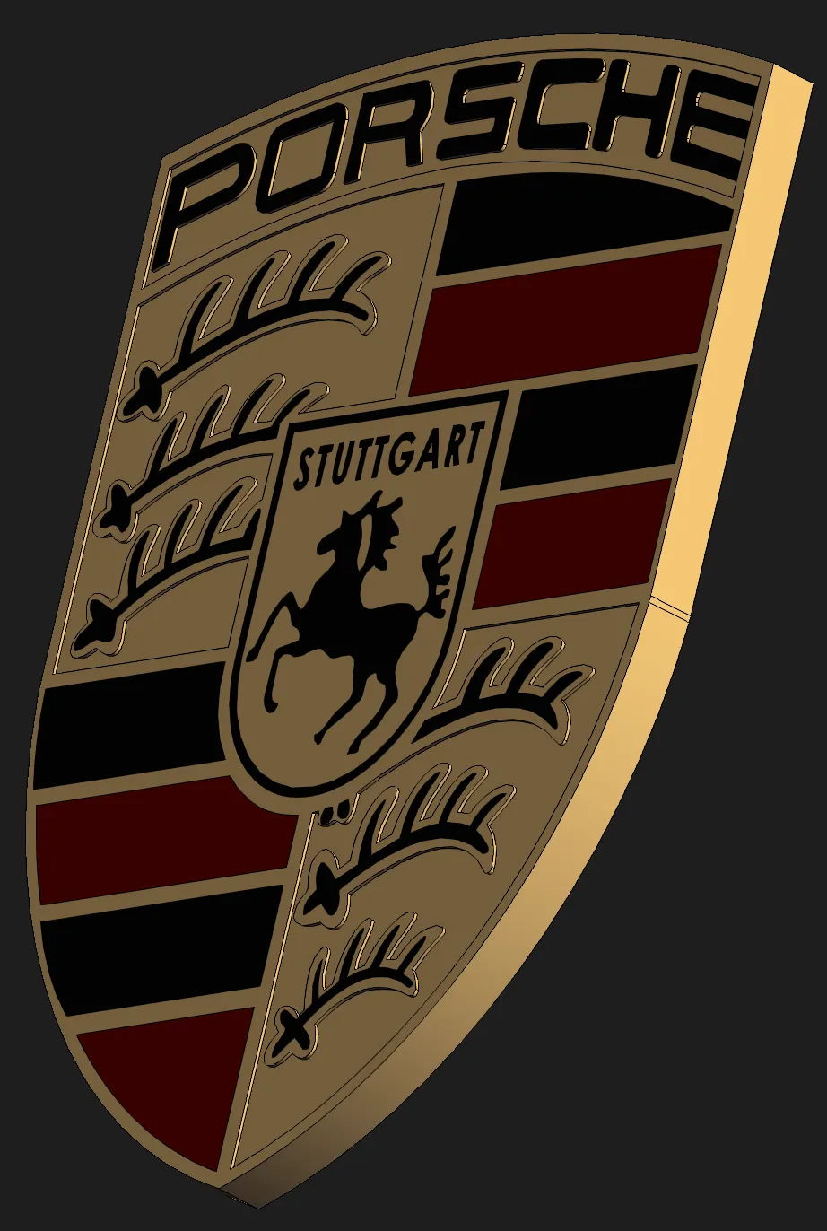 Porsche Logo 3d print by LucTobie - MakerWorld