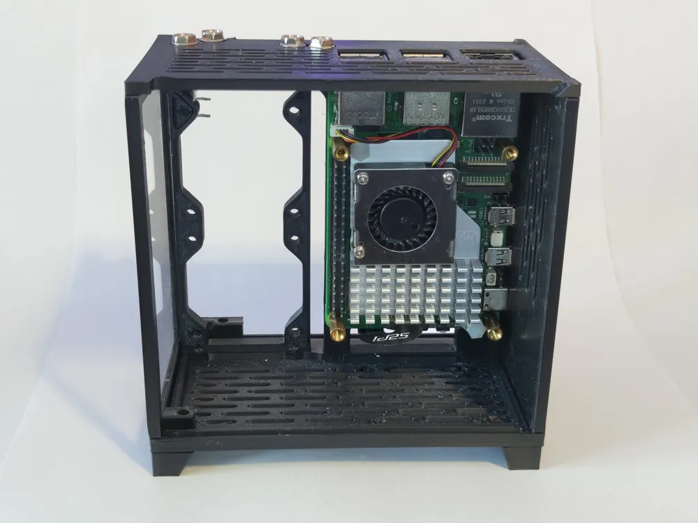 Raspberry Pi 5 PC Case Acrylic Pannels NVME by stealthnode MakerWorld ...