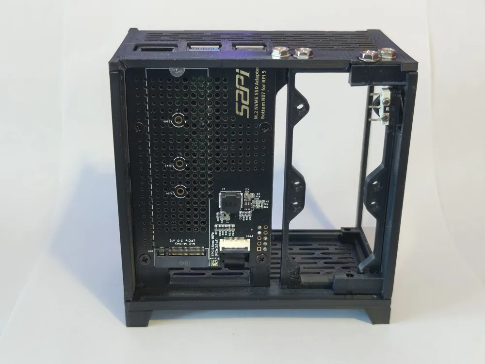 Raspberry Pi 5 PC Case Acrylic Pannels NVME by stealthnode MakerWorld ...