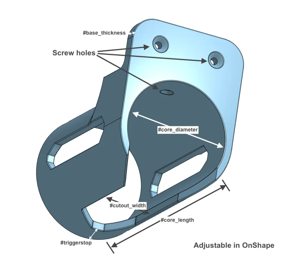 Drill Holder You Can Label by menerso - MakerWorld