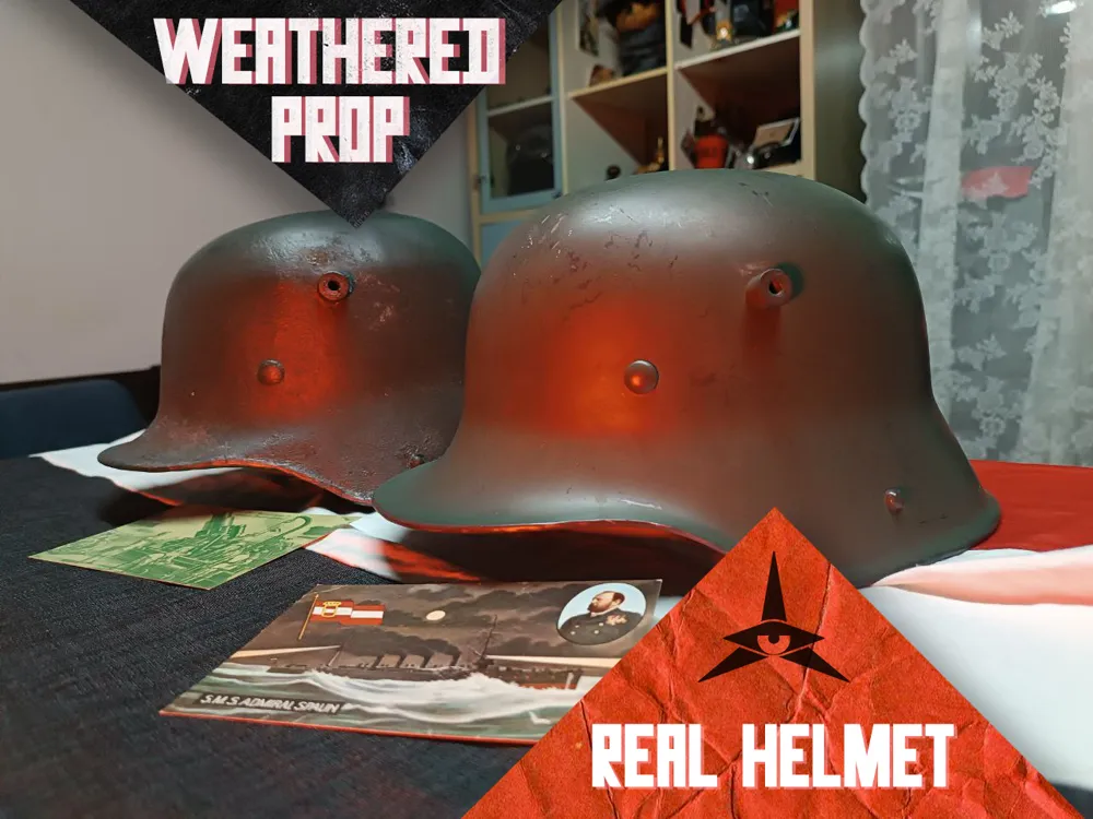 M1916 Stahlhelm 1:1 WWI German Helmet - Free 3D Print Model - MakerWorld
