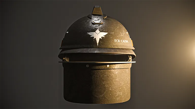 Foxhole/Warhammer DKOK Adrian helmet w trench Remixed by Entropiarts ...