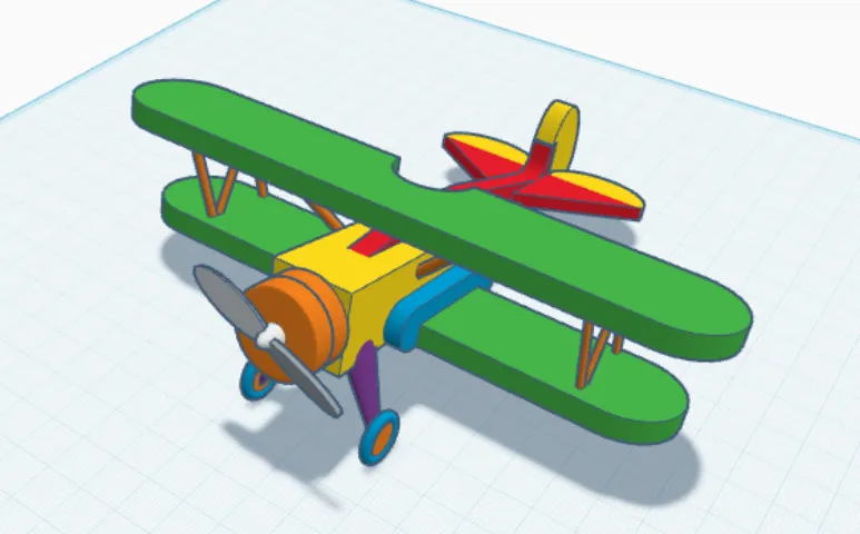 2 wing airplane - Free 3D Print Model - MakerWorld