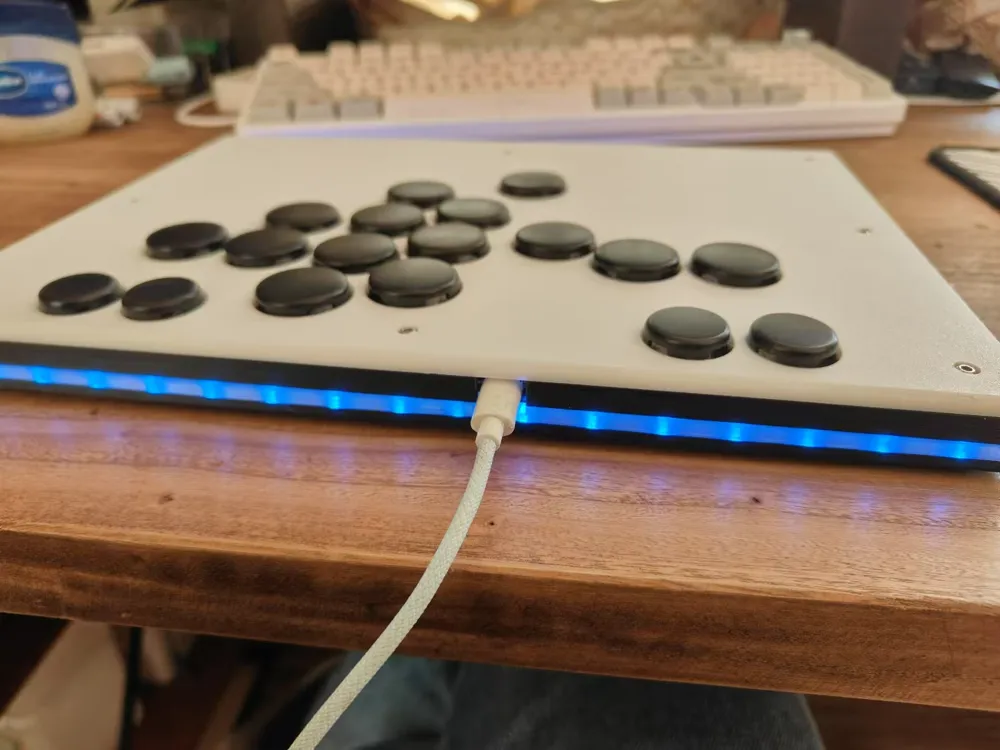 DIY HITBOX Arcade Stick with RGB Lighting, No PCB Required by TMA ...