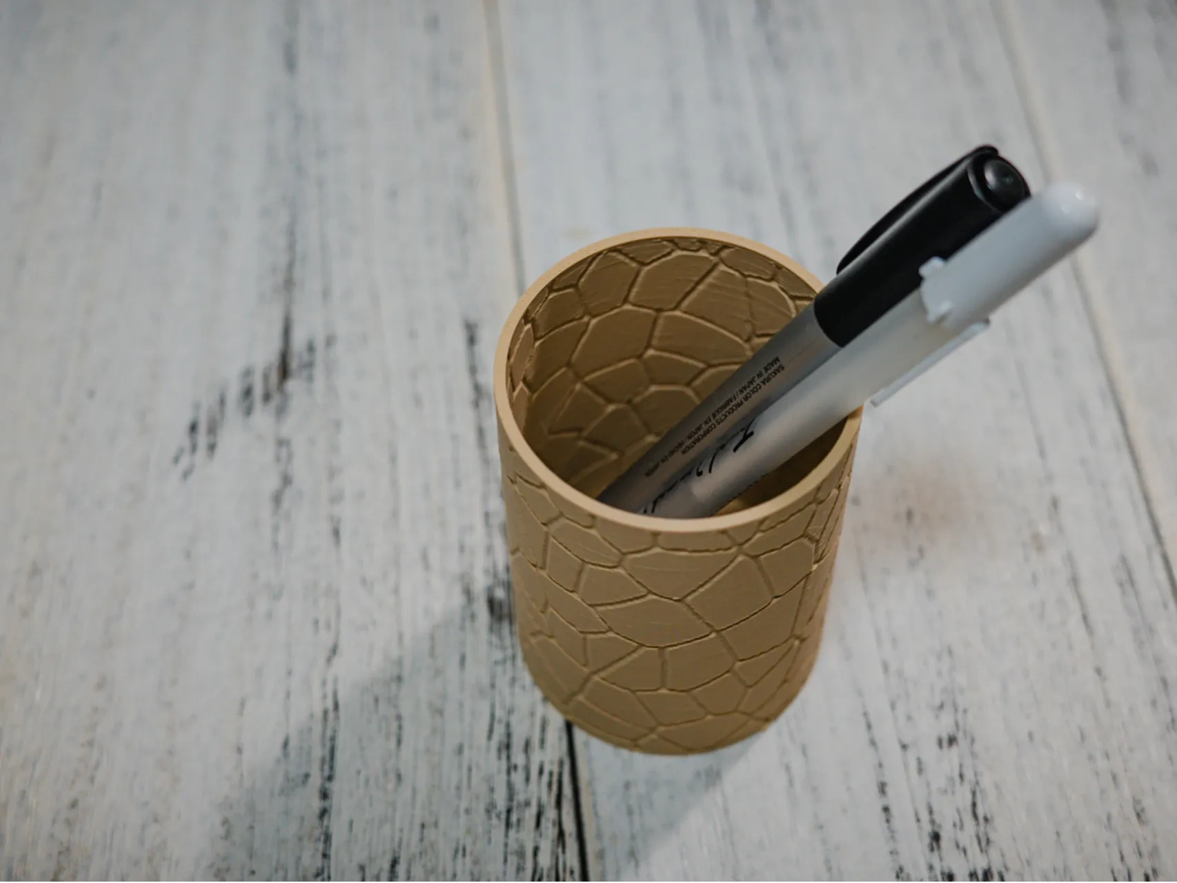 Brick Wall Texture Pen Holder by AtamiSquare - MakerWorld