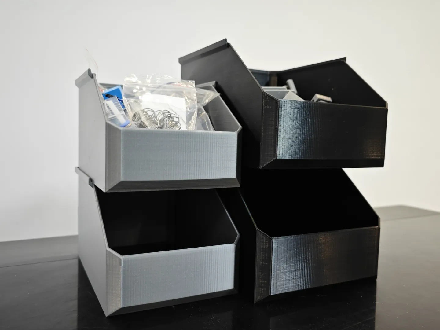 Stackable storage boxes, toolboxes, accessory boxes, containers, and ...