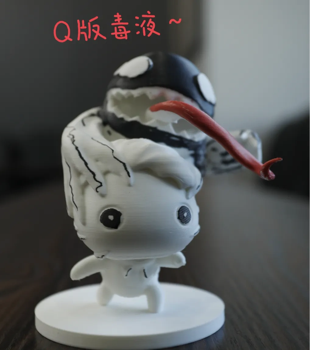 Q version Venom (How's my coloring?) by mRed MakerWorld: Download Free ...