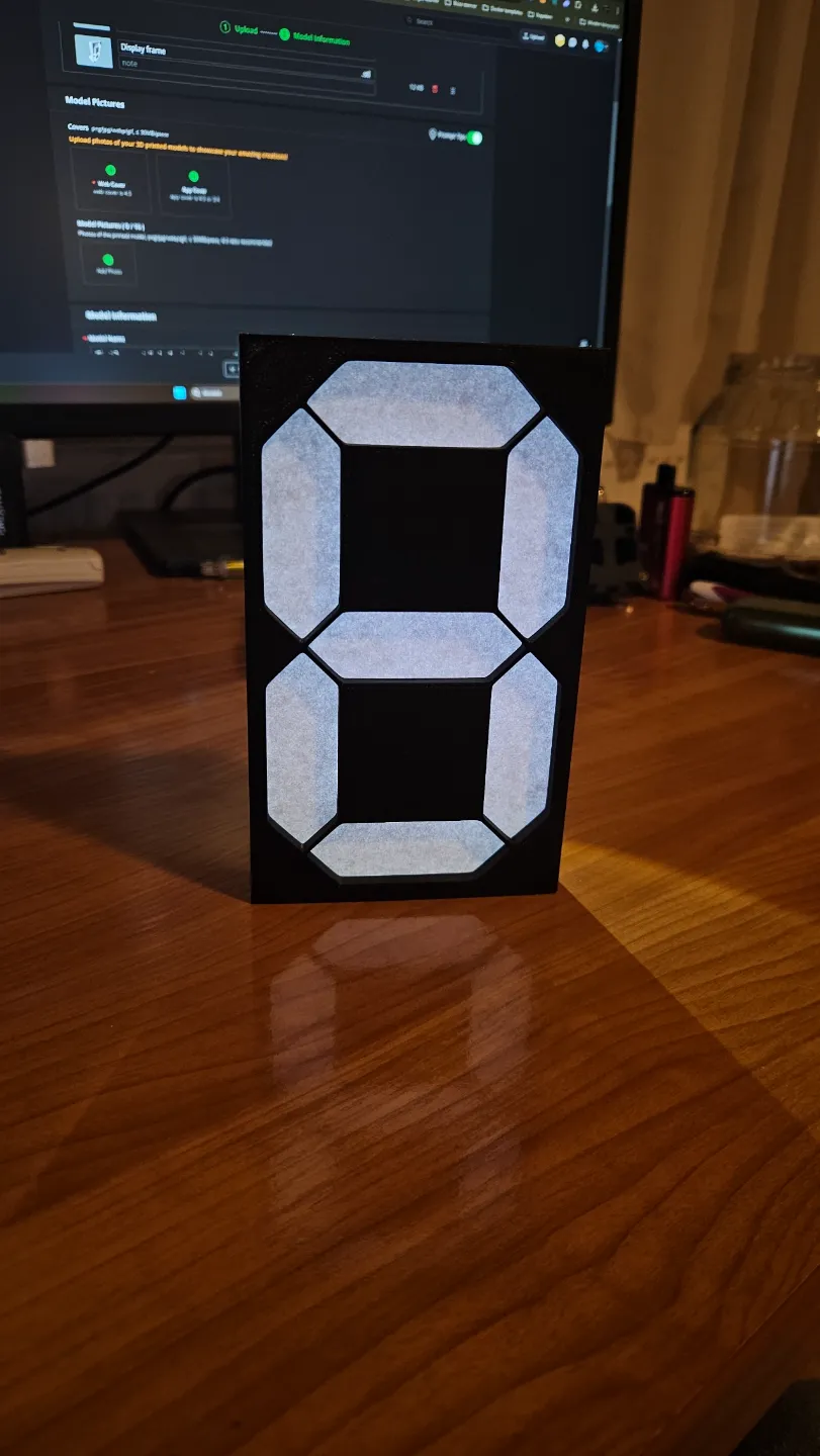 Giant 7 segment display for any usecase by vkalex - MakerWorld
