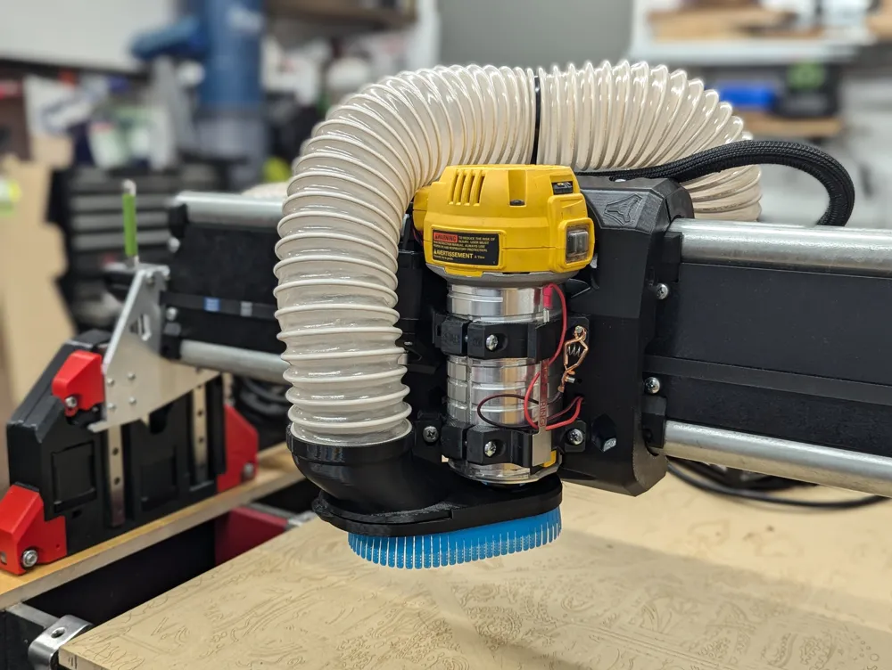 DeWalt 611 Mount and Dust Shoe, LowRider 4 CNC by V1 Engineering ...