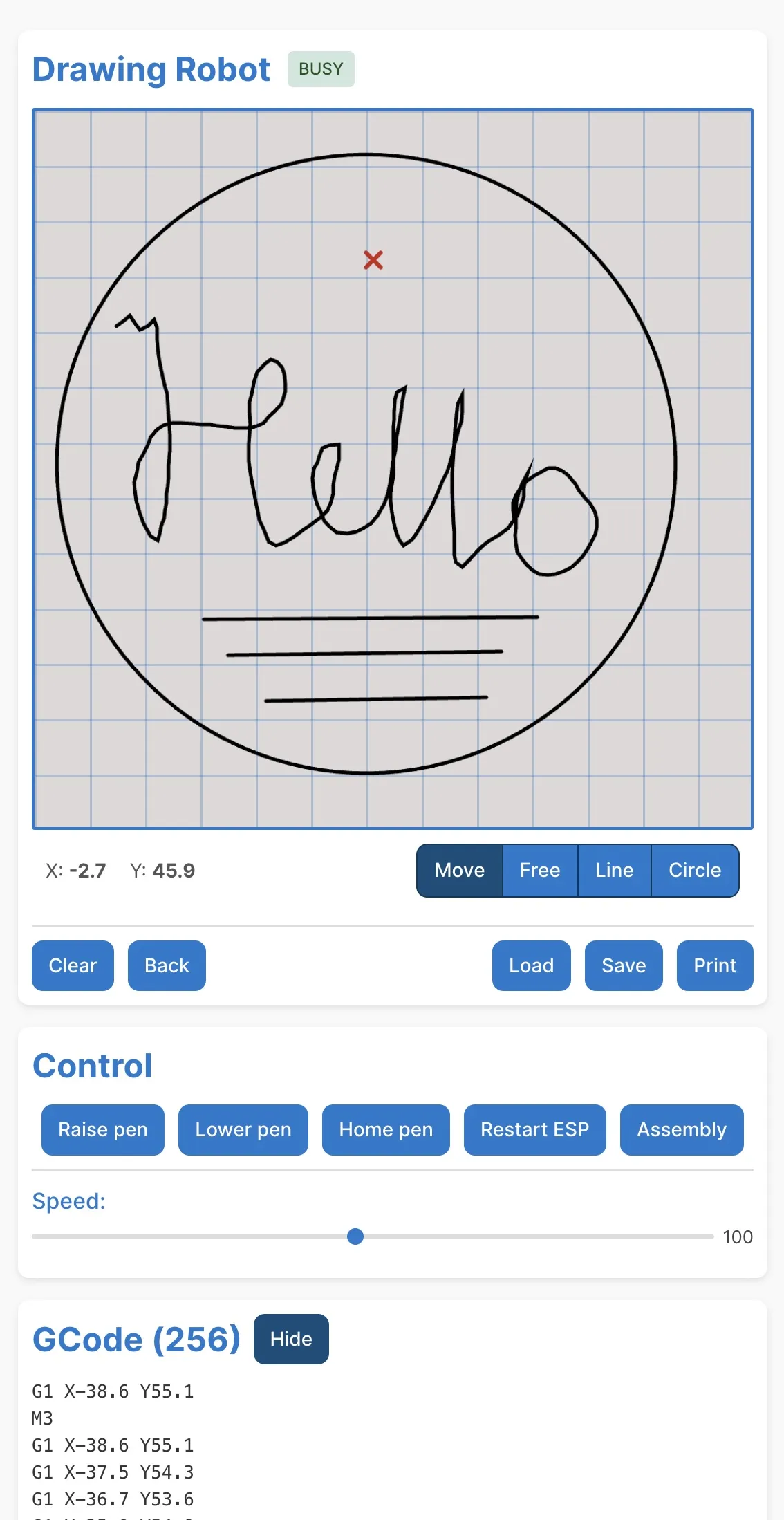 Scara 2D Drawing Robot - ESP32 five-bar link by matixovi MakerWorld: Download Free 3D Models