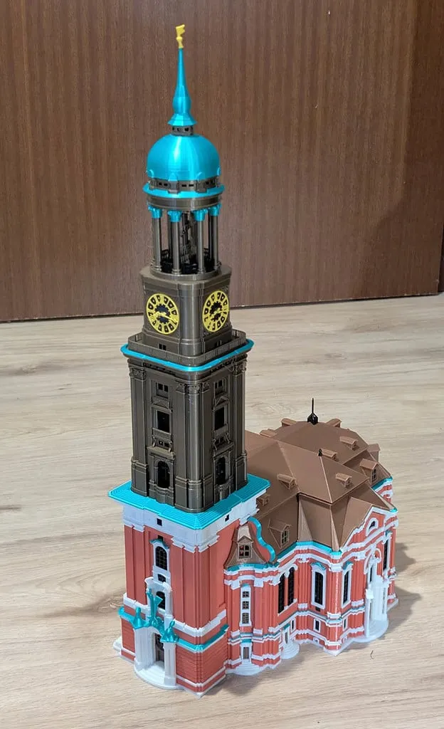 The Michel, a Hamburg icon. Multi Color, 440 parts by tgreutmann MakerWorld: Download Free 3D Models