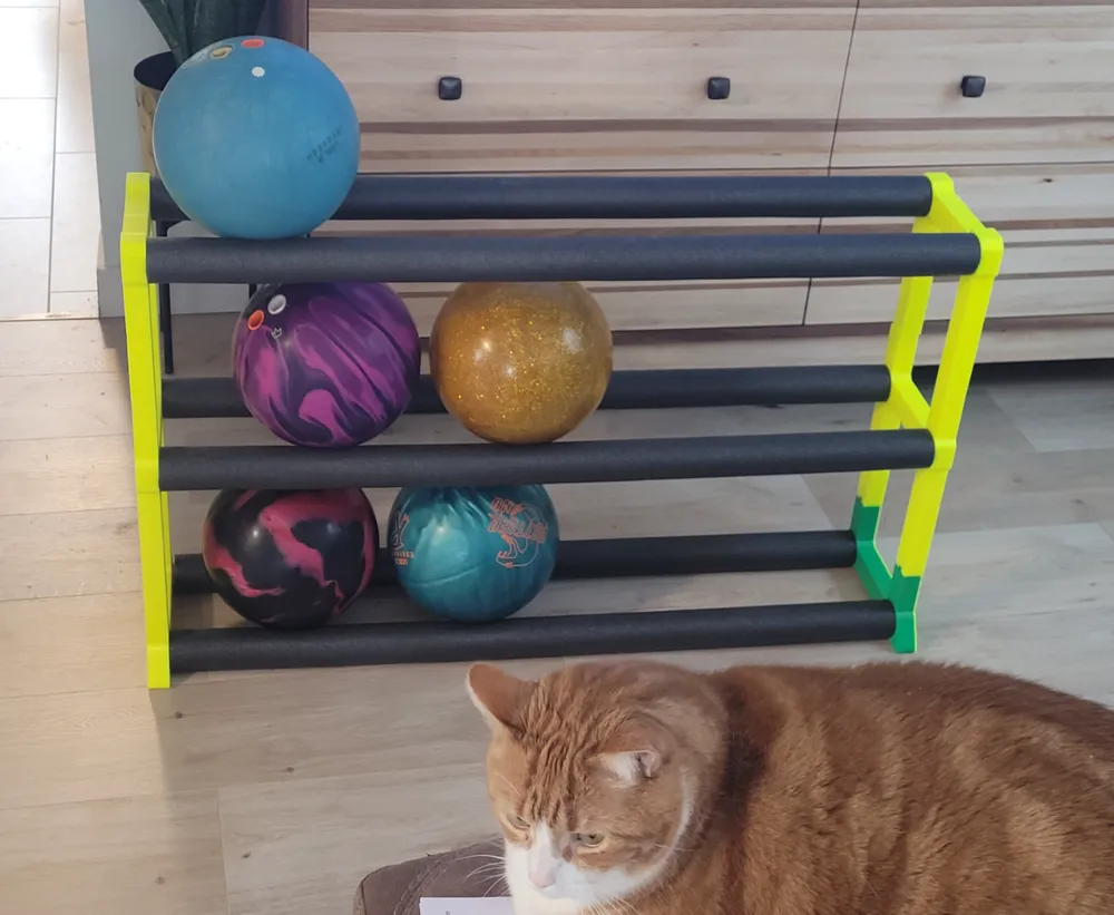 Three Tier Bowling Ball Rack by gasior1 - MakerWorld