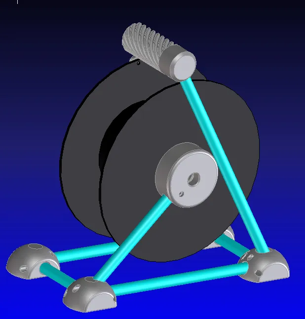 Empty filament spool as cable roll / Spool Holder by stievenb - MakerWorld